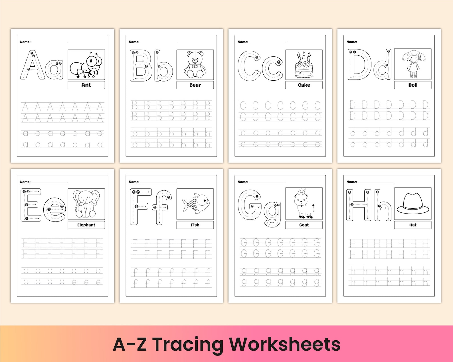 Ultimate Preschool Kindergarten & Math Worksheet Mega Bundle Kids ...