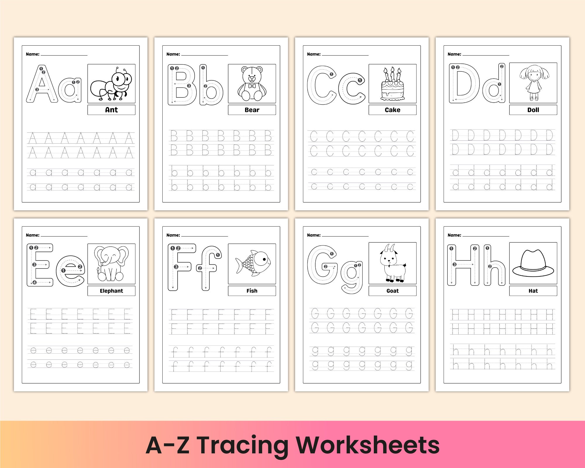 Ultimate Preschool Kindergarten & Math Worksheet Mega Bundle Kids ...