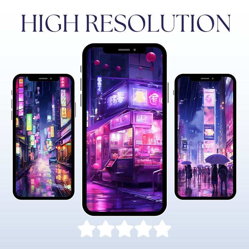 IPhone Aesthetic Street Wallpaper Cute Ios Home Screen Lock Screen ...