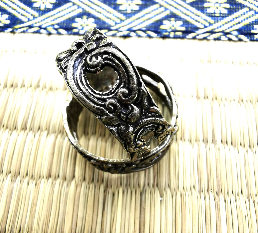 2 Antique Napkin Rings Silver - Etsy
