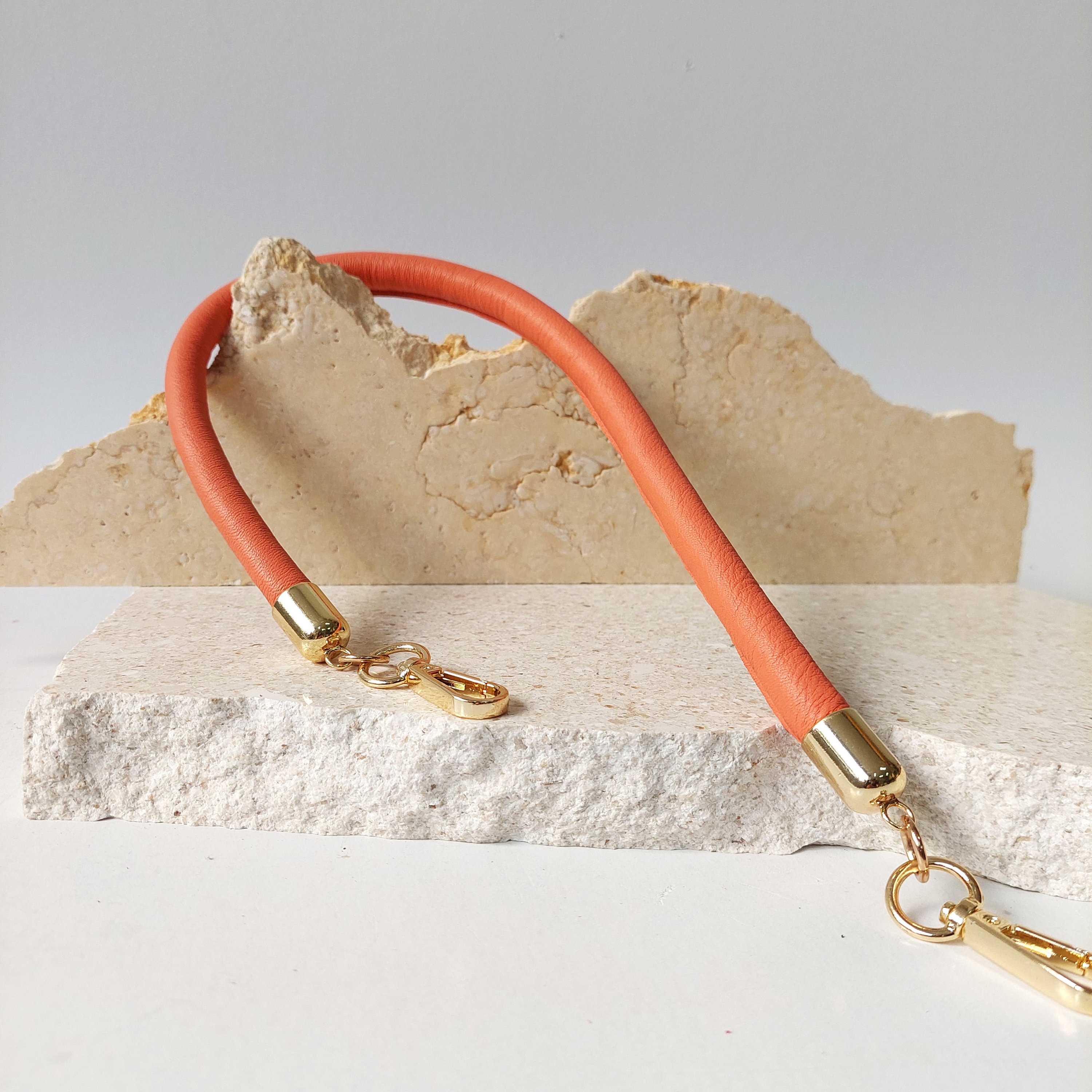 Round Bag's Leather Handle, Round Leather Strap, Handle for Purse ...