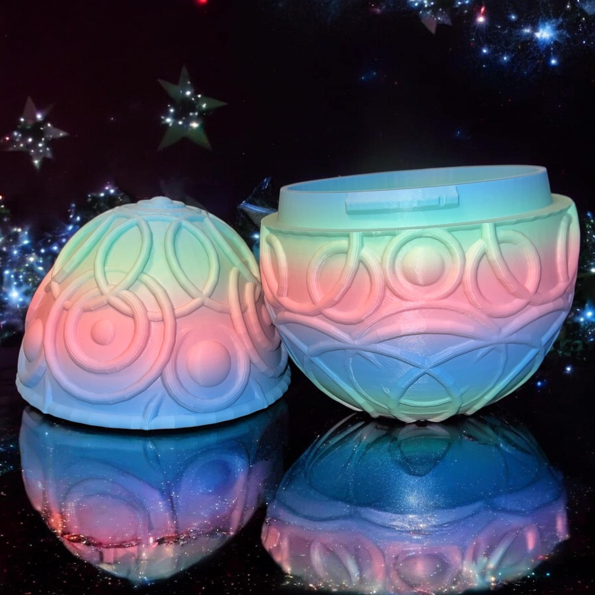 Mega Celestial Egg Container, 3D Printed Egg, Celestial Egg, Huge ...