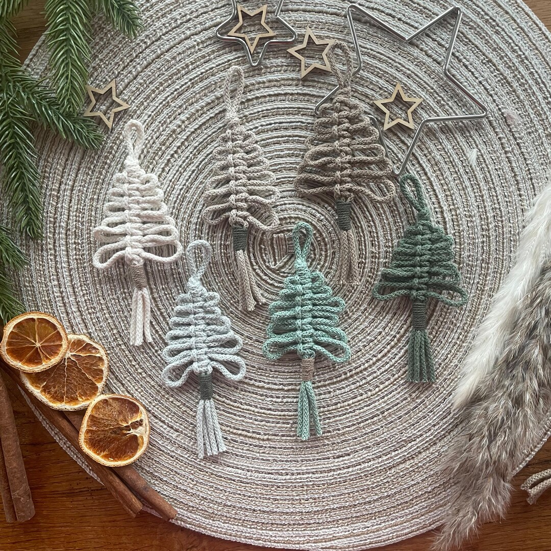 Macrame Christmas Tree Christmas Ornaments Boho Christmas Decoration ...