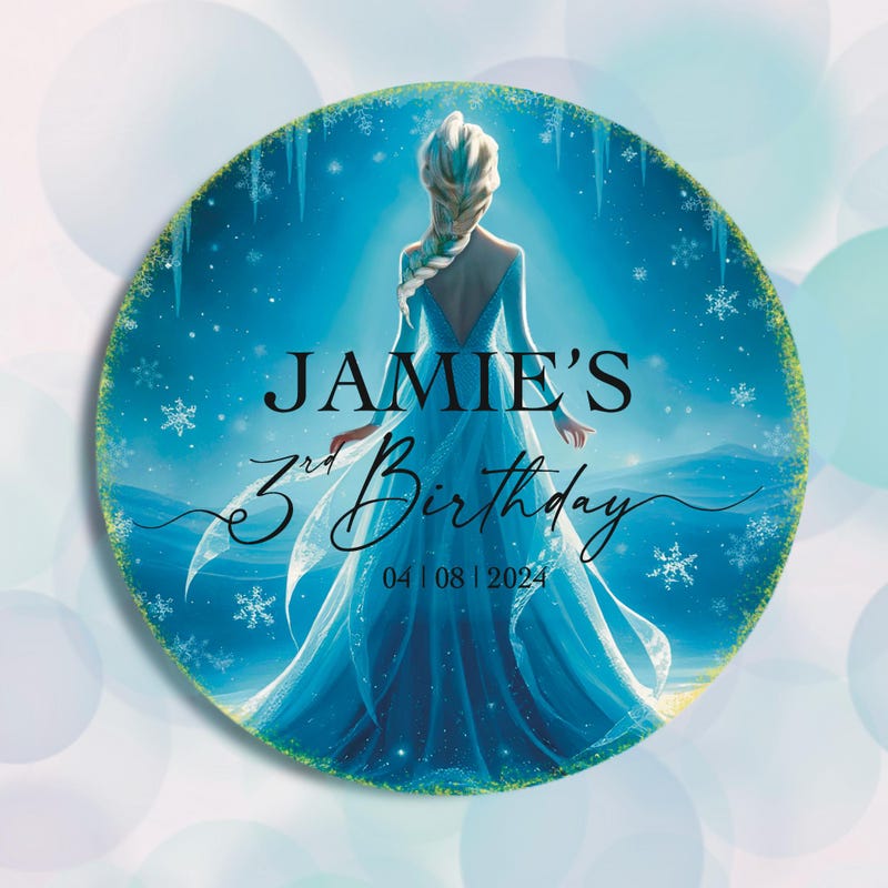Frozen Birthday Tags - Etsy