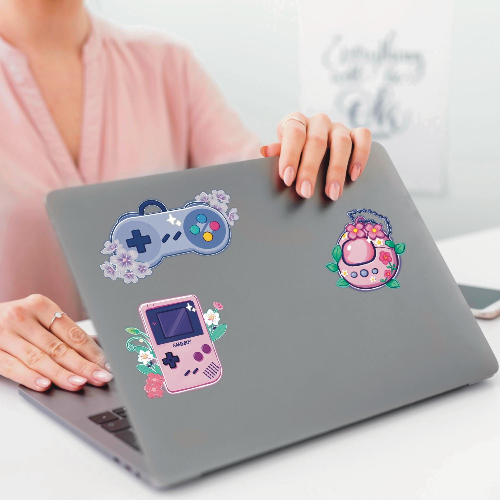 90’s Gaming Vinyl Sticker Set Retro Gamer Waterproof Stickers Vintage ...