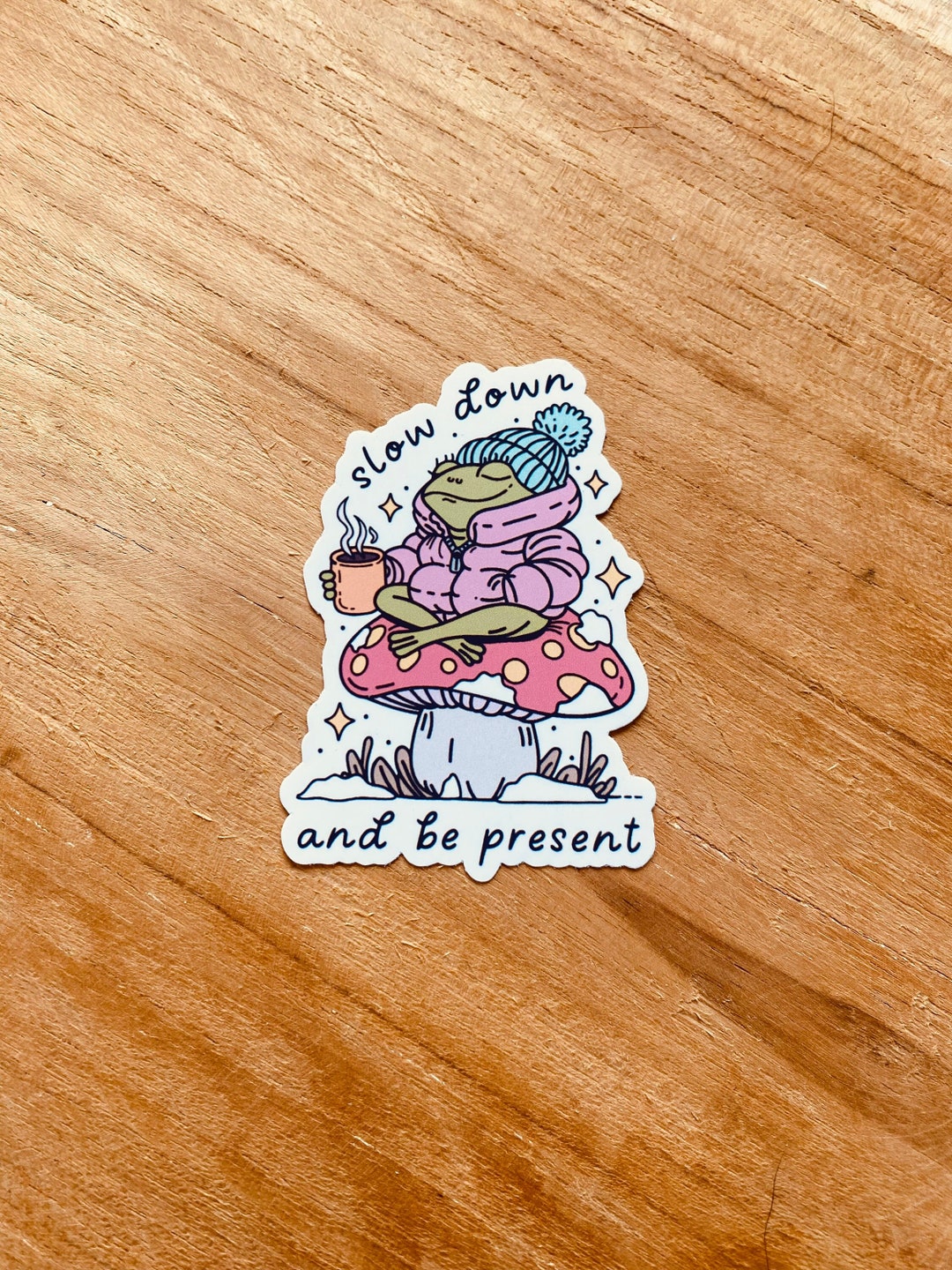 Slow Down and Be Present Mental Health Stickers Vinyl Stickers Self ...