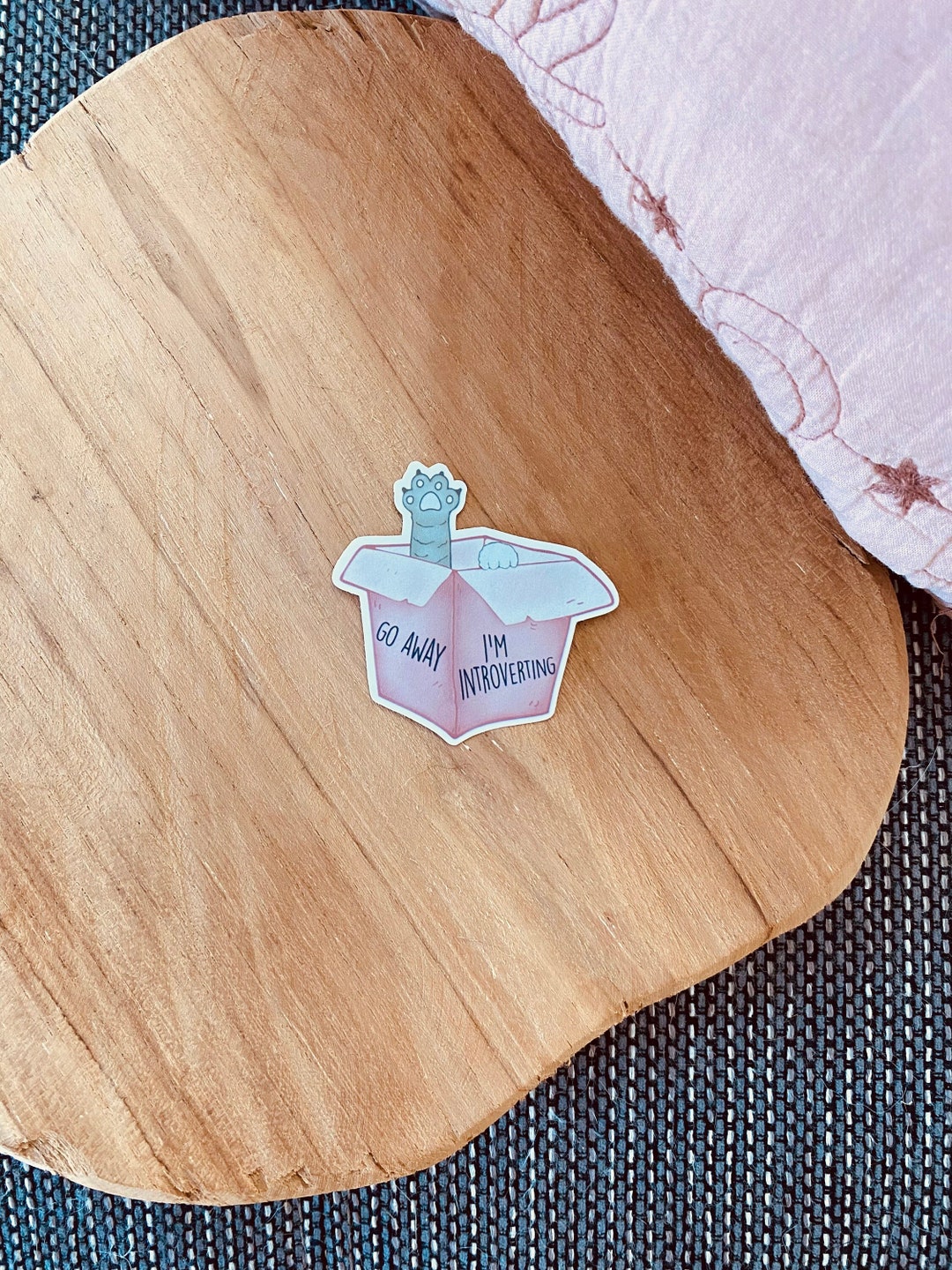 Go Away, I'm Introverting Mental Health Stickers Vinyl Stickers Anxiety ...