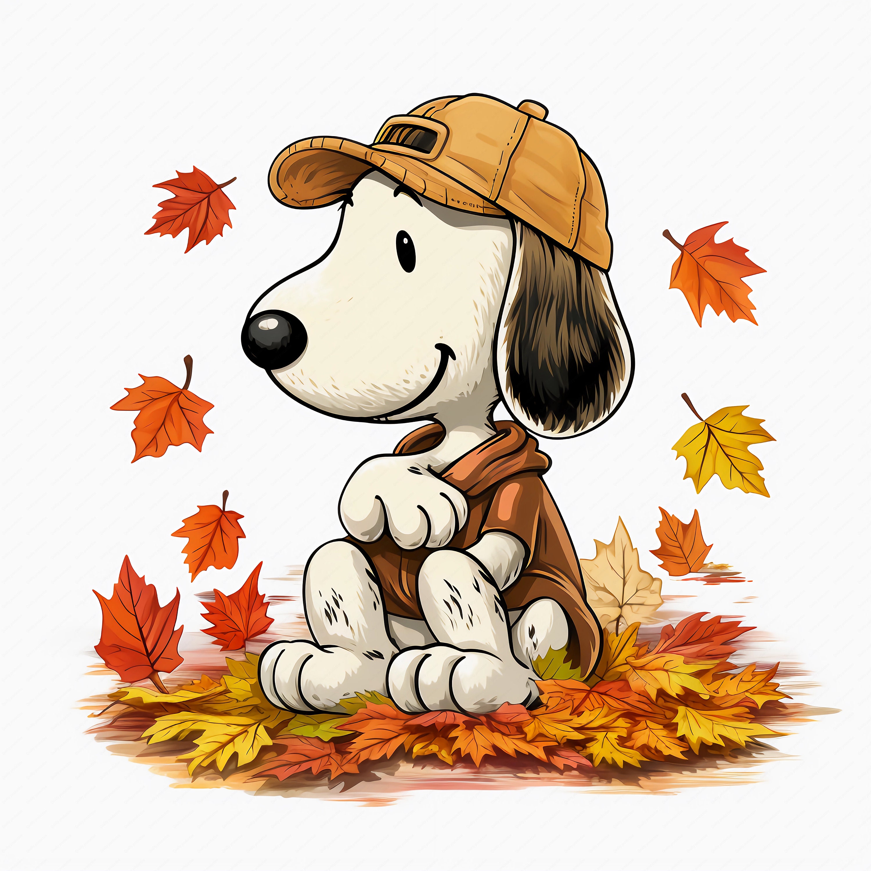 Snoopy Fall Clip Art