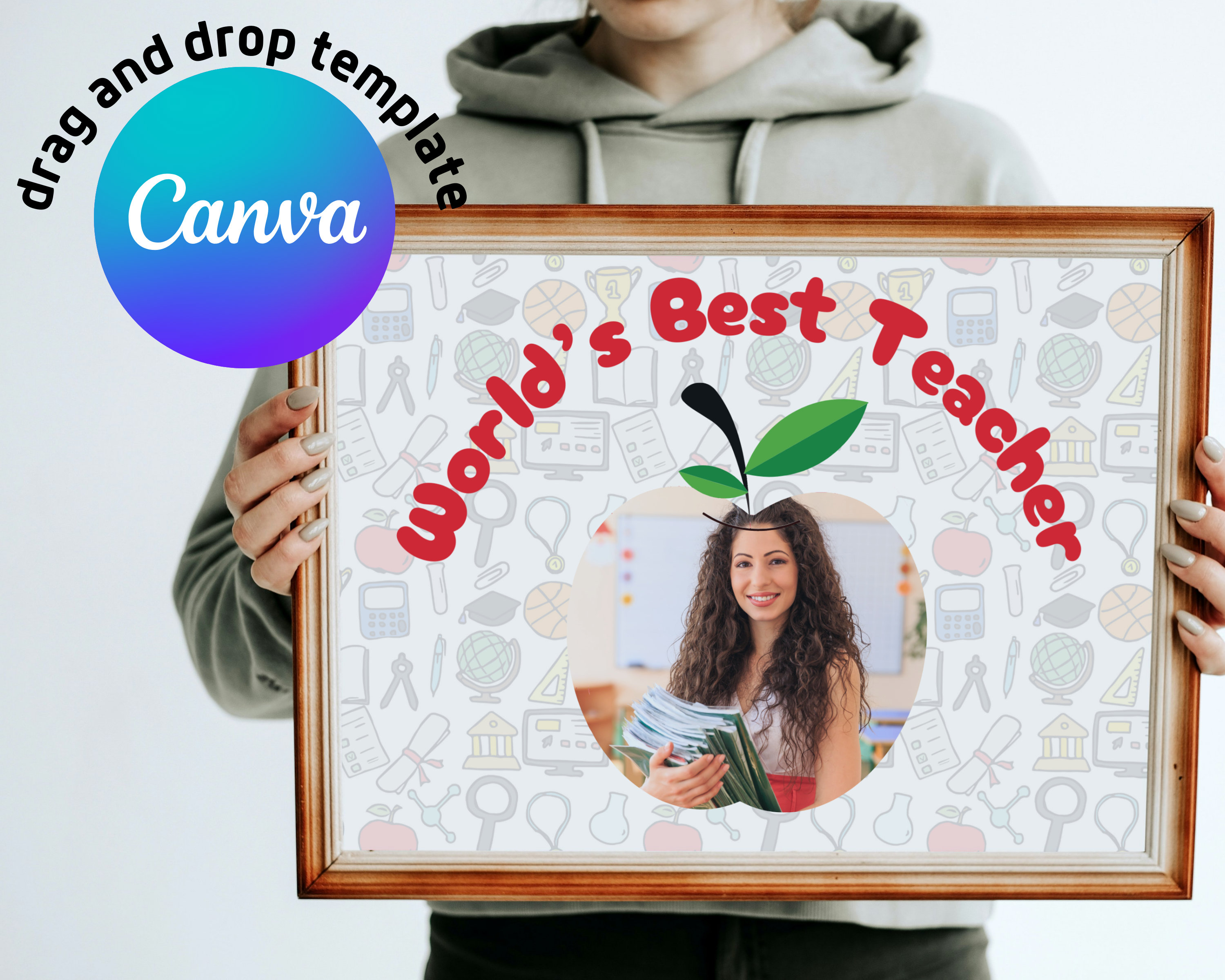 Best Teacher Photo Collage Template, Teacher Gift Digital Download ...