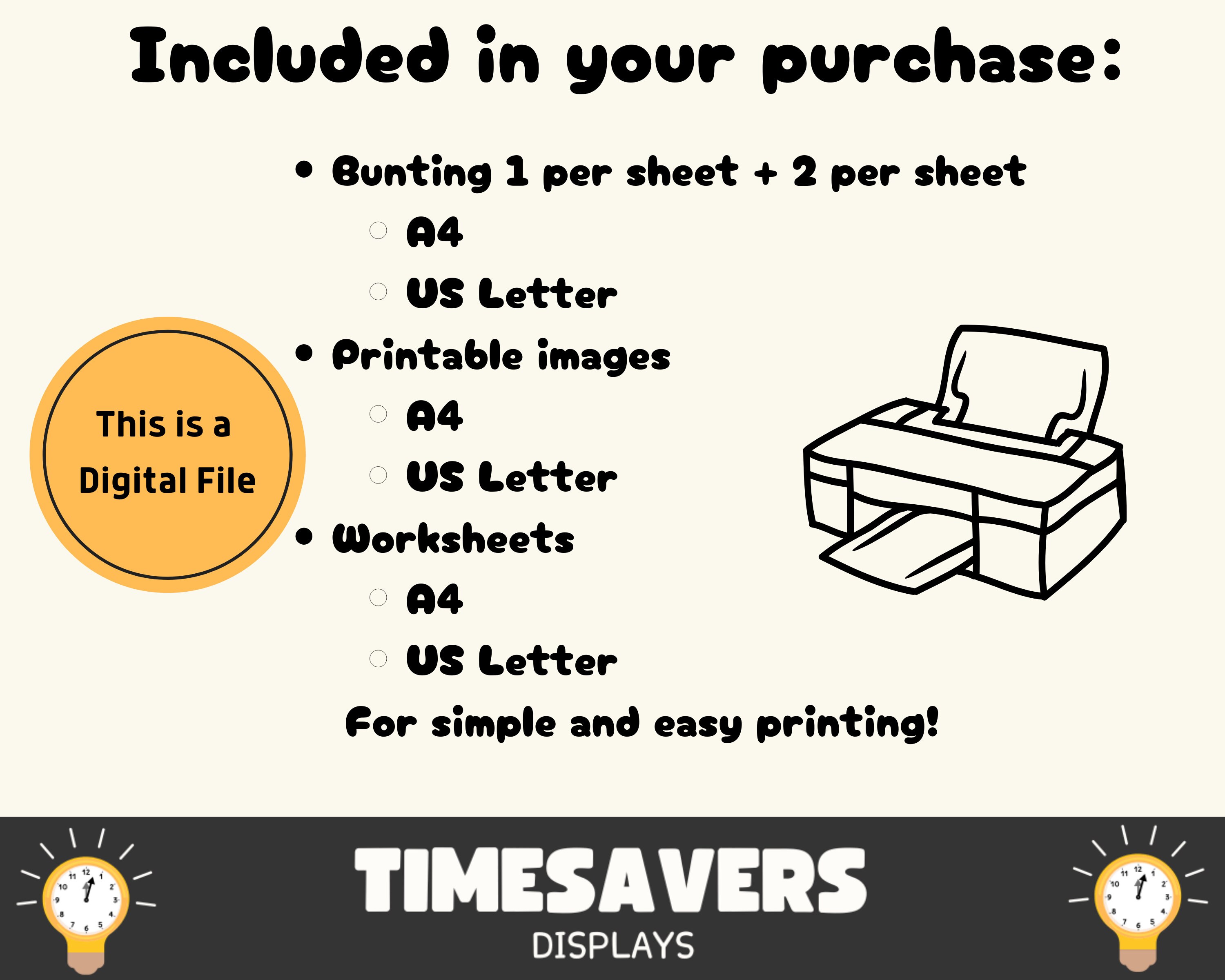 Classroom Decor Summer, Printable Classroom Displays, Printable Digital ...