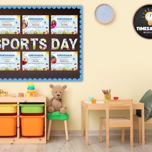 Certificate Template Editable, Sports Day Award, School Editable CANVA ...