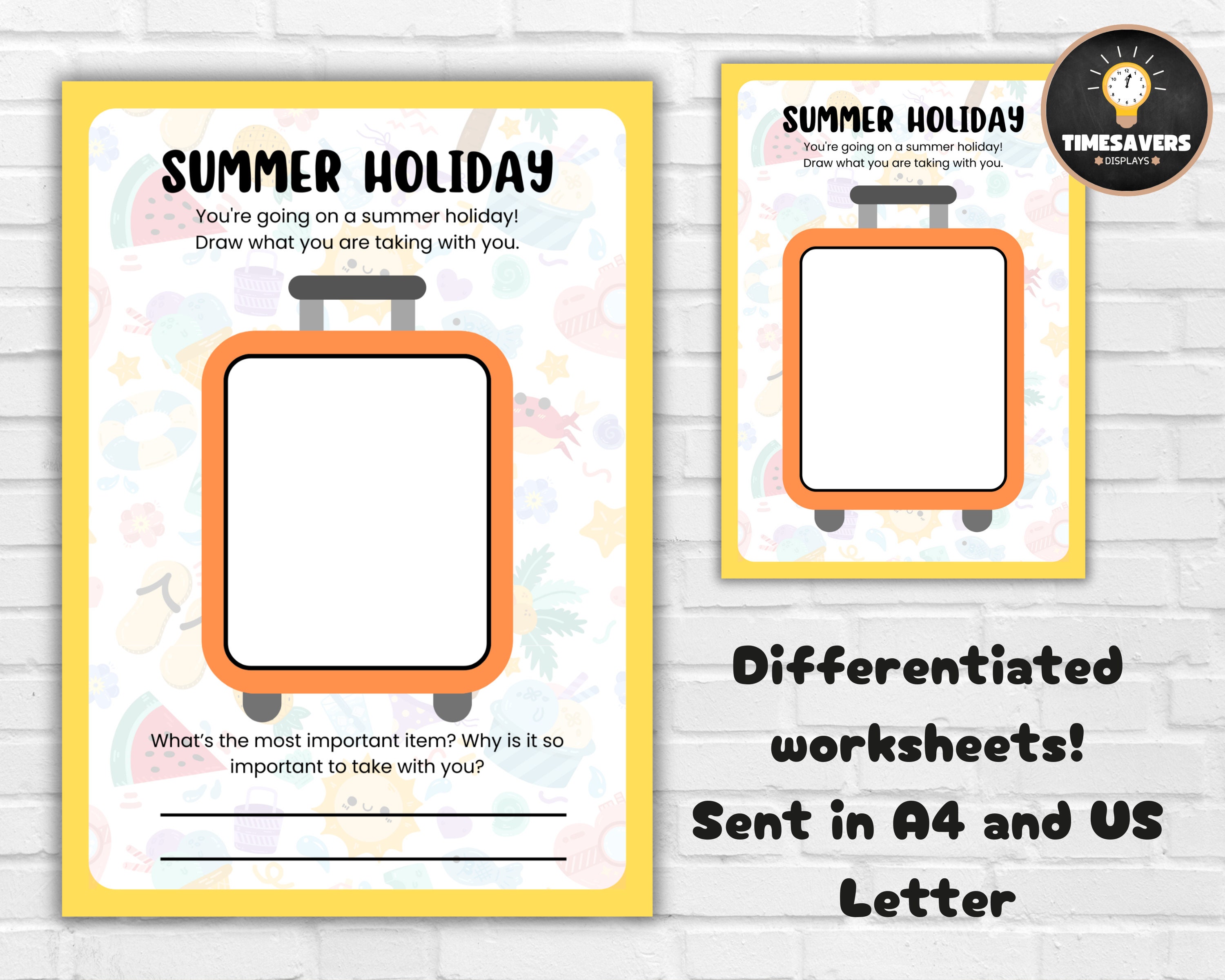 Classroom Decor Summer, Printable Classroom Displays, Printable Digital ...