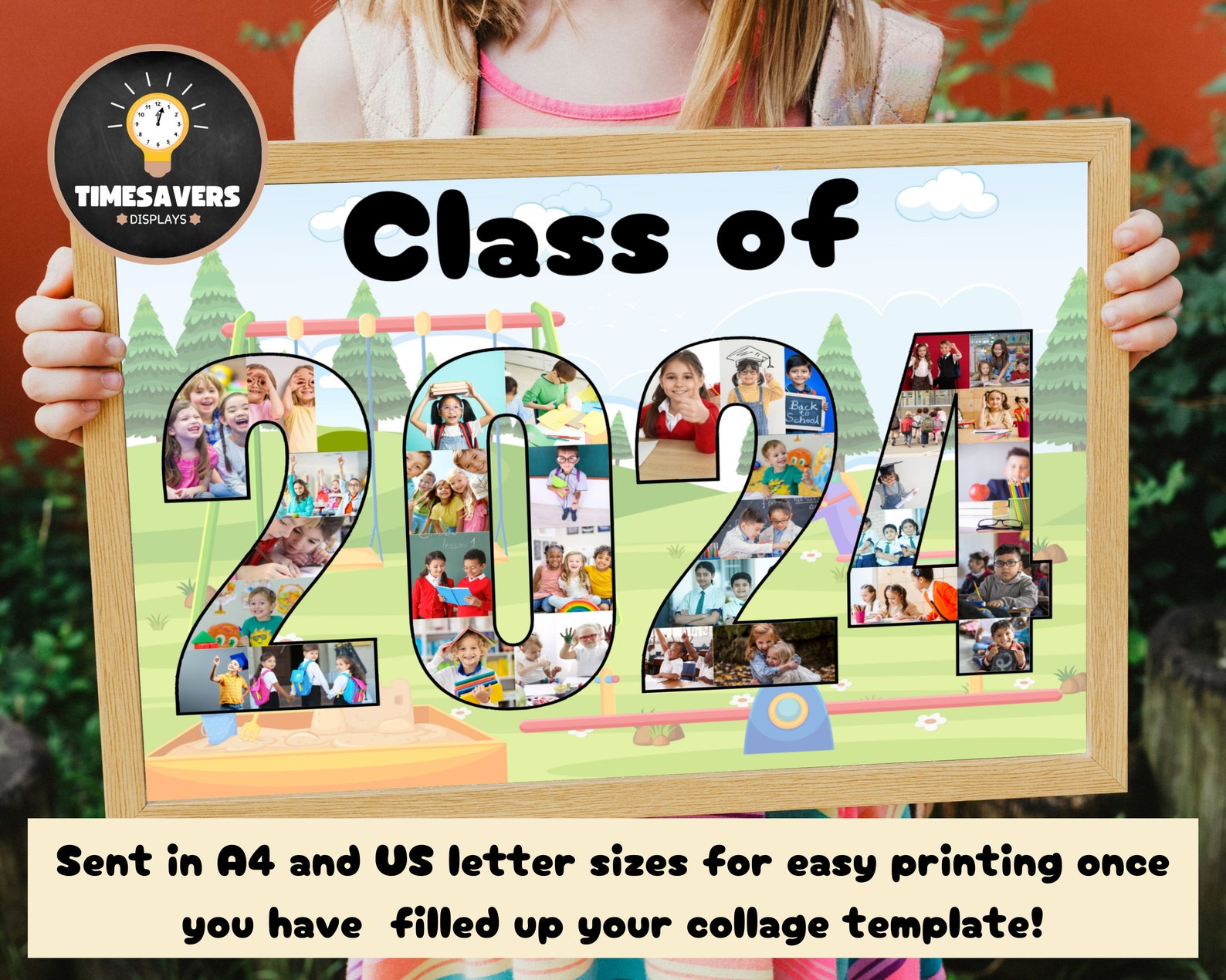 Graduation Collage Template, Class of 2024 Canva Drag and Drop Template ...