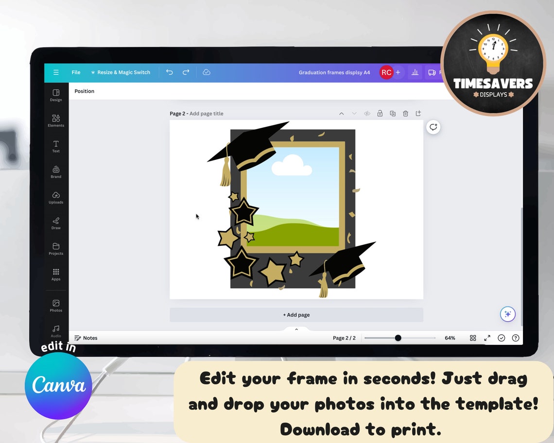 Editable Classroom Graduation Display, Printable Classroom Displays ...