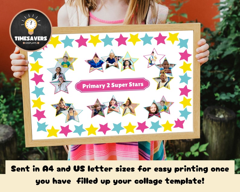 Class Composite Photo Collage Template, Canva Photo Drag and Drop ...