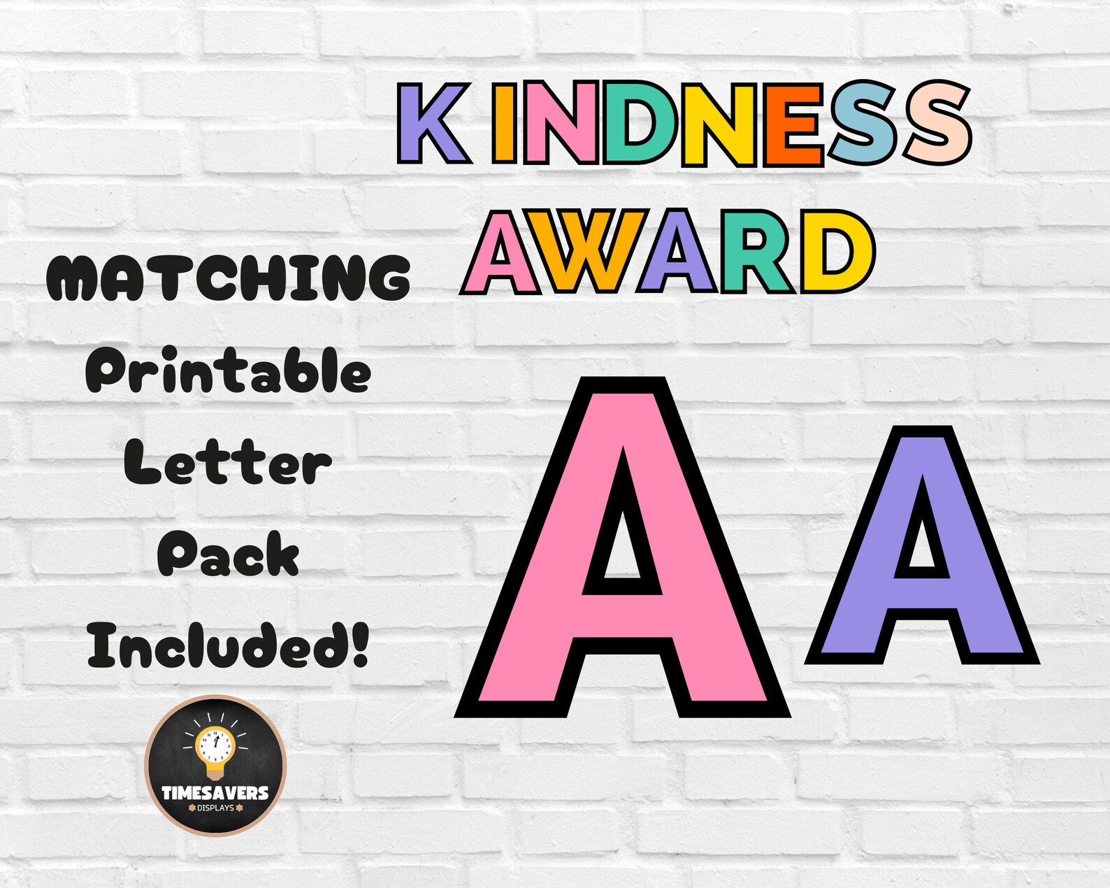 Certificate Template Editable, Kindness Award, School Class CANVA ...