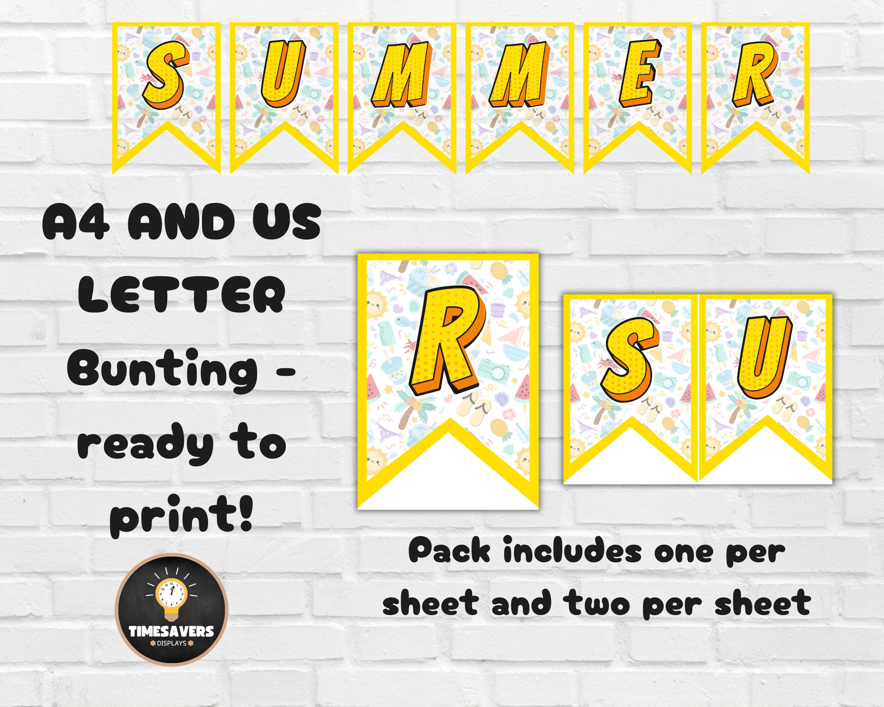 Classroom Decor Summer, Printable Classroom Displays, Printable Digital ...