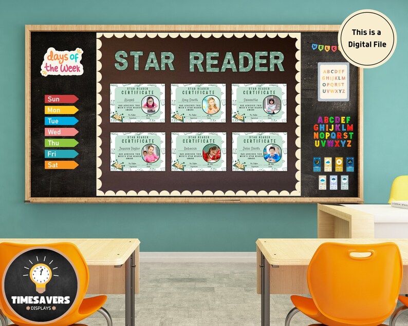Certificate Template Editable, Reading Award, School Class CANVA ...