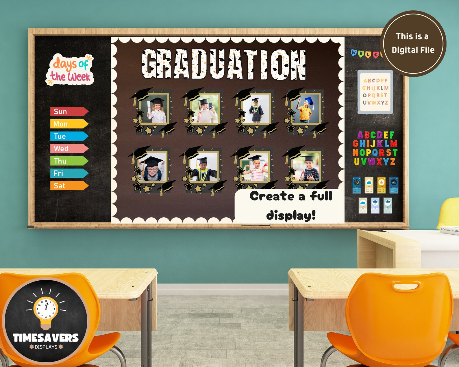 Editable Classroom Graduation Display, Printable Classroom Displays ...