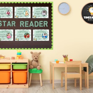 Certificate Template Editable, Reading Award, School Class CANVA ...