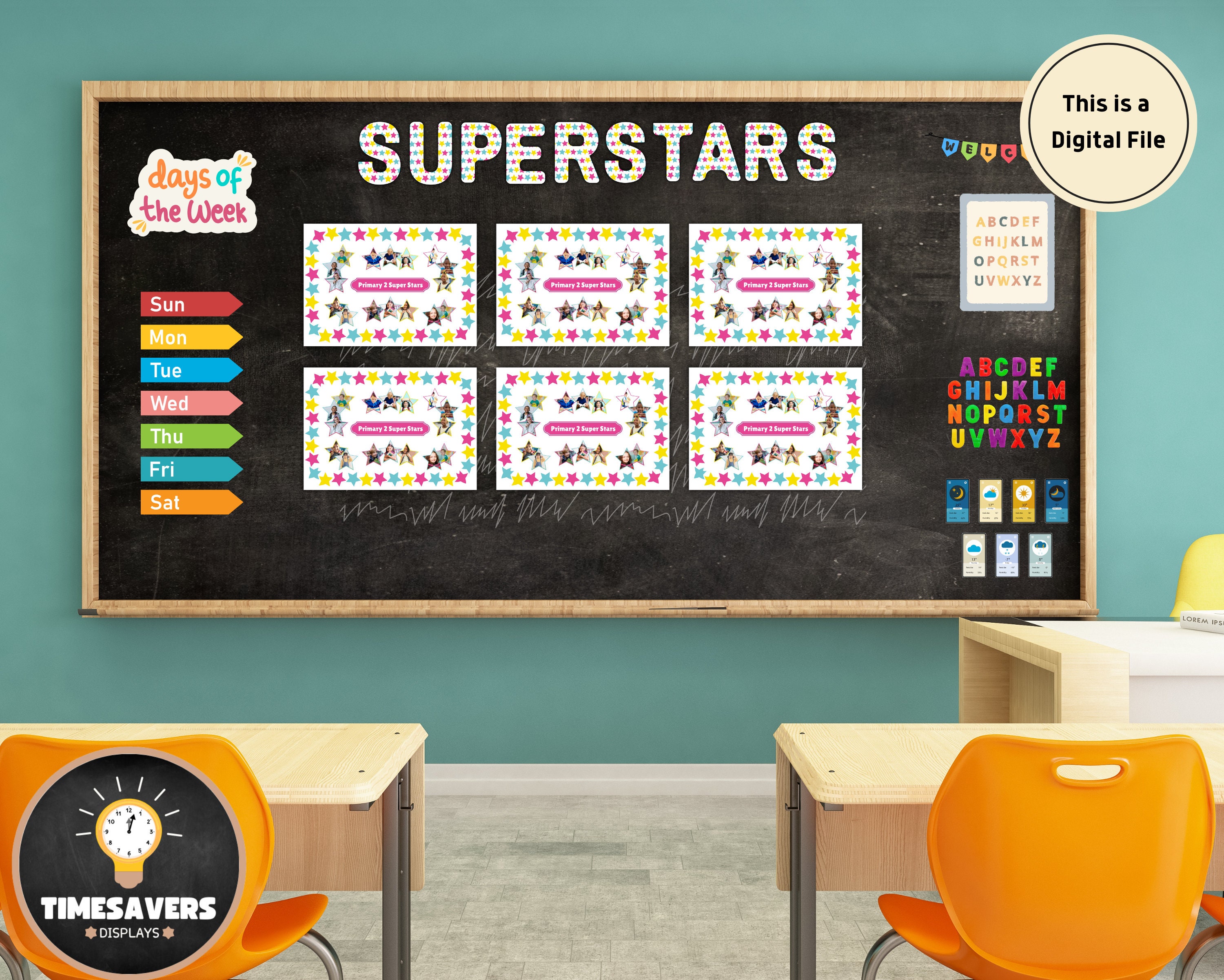 Class Composite Photo Collage Template, Canva Photo Drag and Drop ...