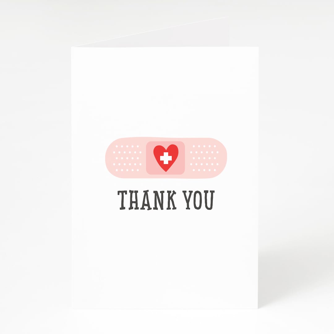Thank You Card for Medicalf Professionals, Doctor Thank You Card, Nurse ...