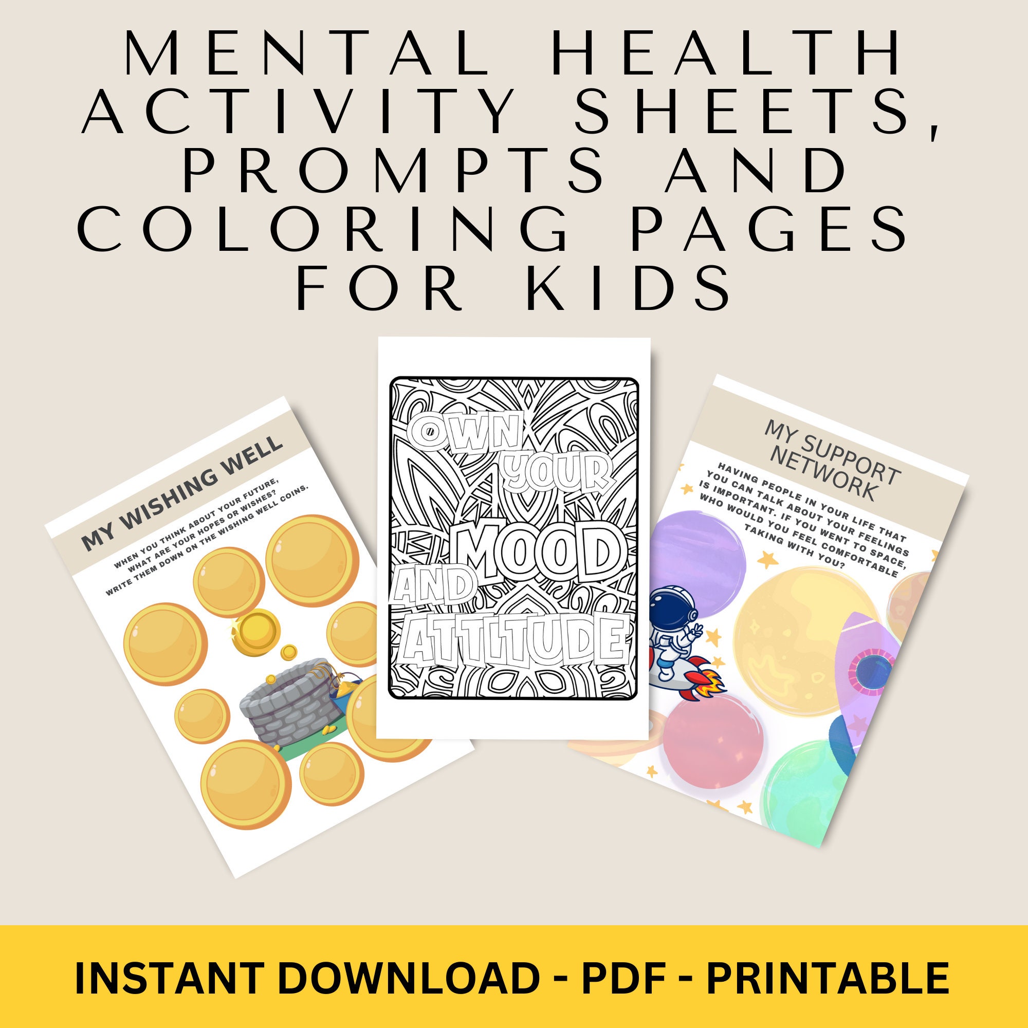 Therapy Worksheets Self Care Gift Therapist Worksheets Teen Self Esteem ...