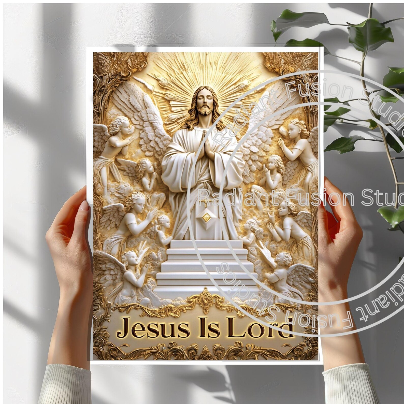 Jesus Portrait Christian Art Print: Modern Religious Home Decor ...