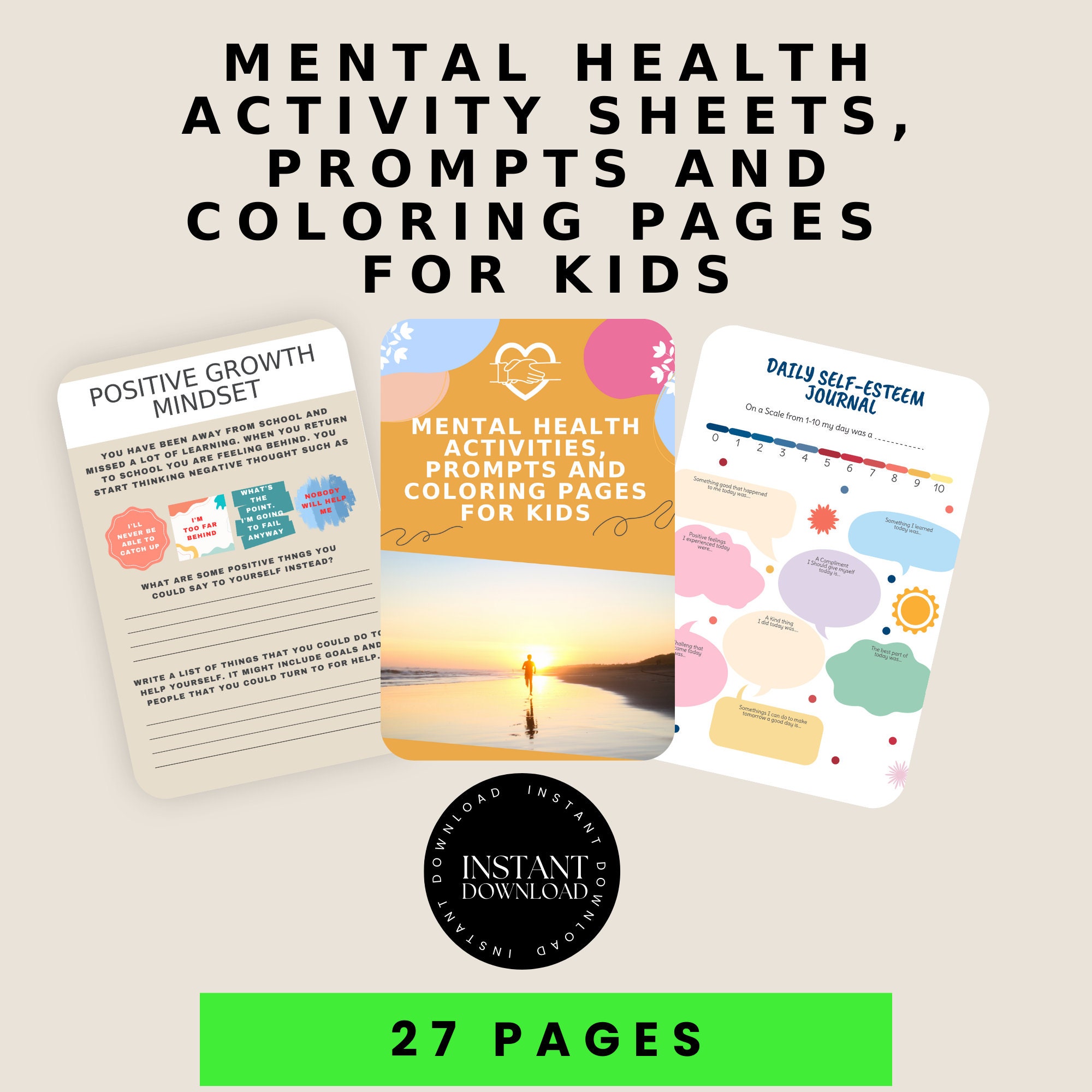 Therapy Worksheets Self Care Gift Therapist Worksheets Teen Self Esteem ...