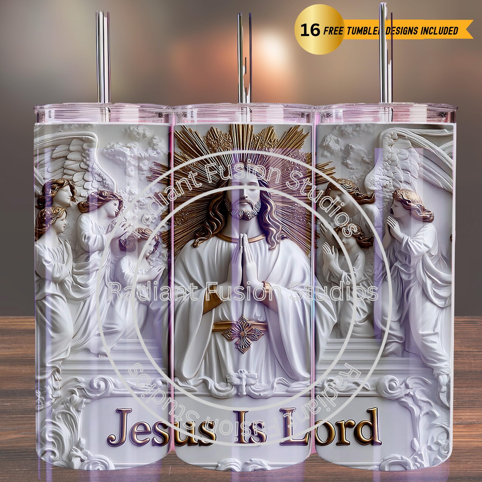 Jesus is Lord Tumbler Wrap, 20oz Skinny Tumbler Sublimation PNG, Savior ...