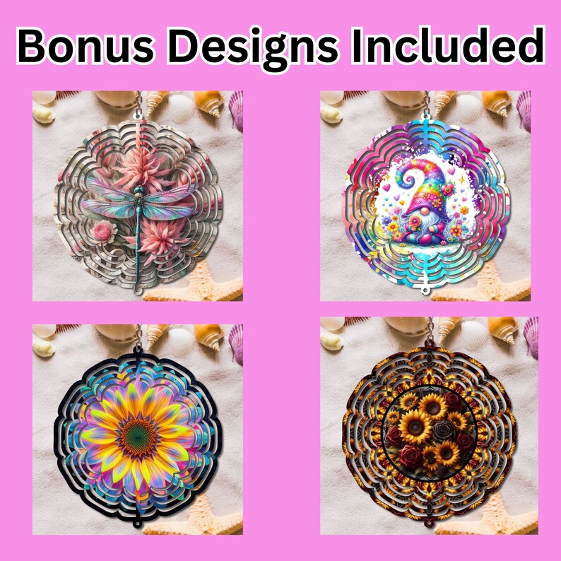 Hummingbird Wind Spinner, Hovering on Water. Design With Colorful Flowers, Wind Spinner PNG ...