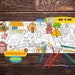 Farm Giant Coloring Banner| Big Printable Coloring Page | Birthday ...