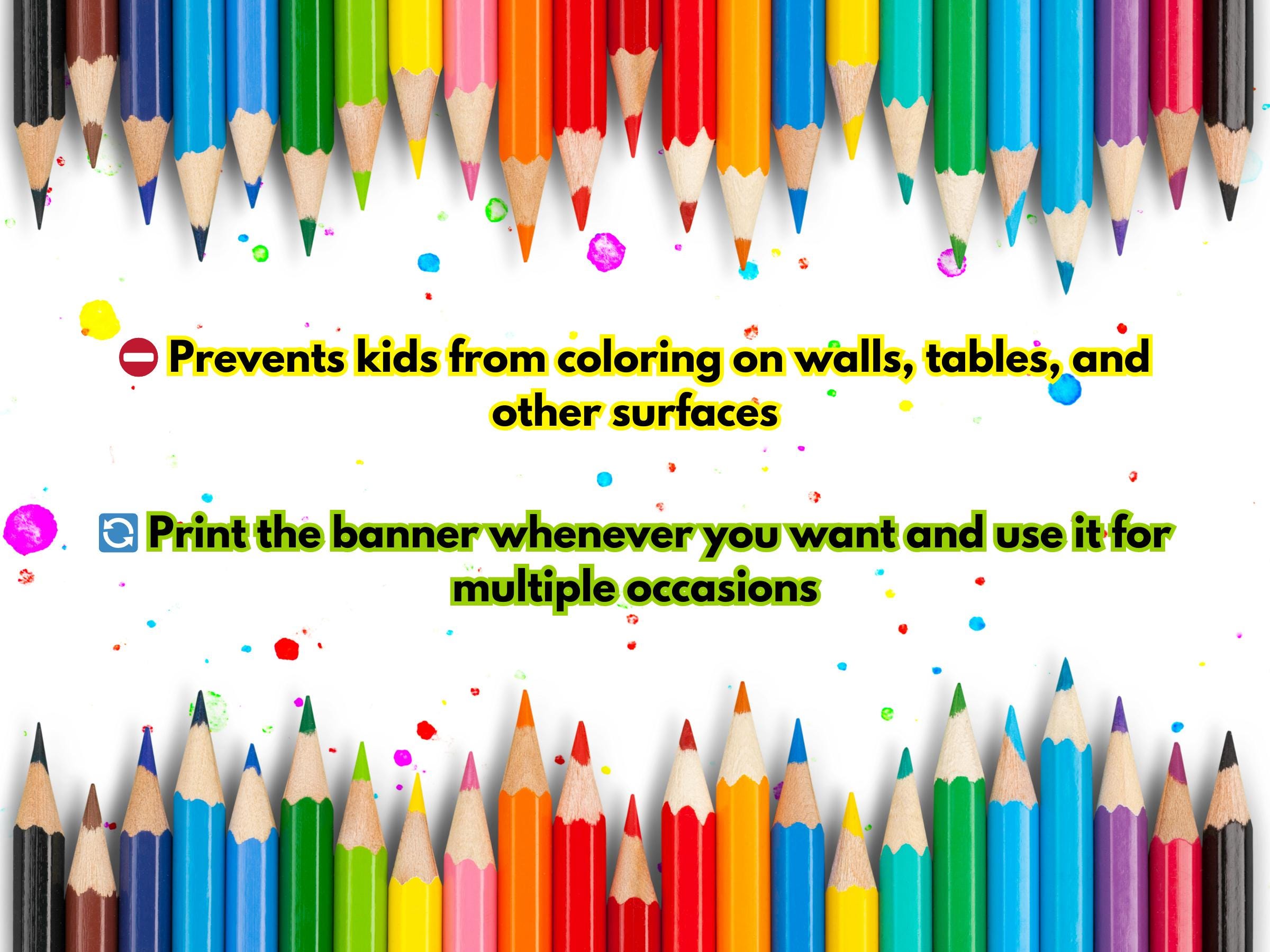 Trick or Treat Giant Coloring Banner | Halloween Coloring Page Instant ...