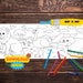 Safari Animals Coloring Banner | Big Printable Coloring Page | Paper ...