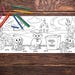 Halloween Giant Coloring Page | Coloring Table Cloth for Kids | Paper ...