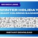 Giant Coloring Banner Winter Holiday Coloring Activity Instant Download ...