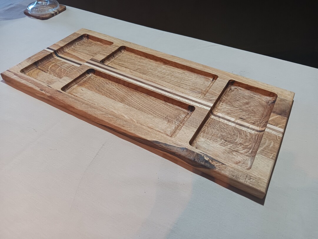 Large Presentation Tray in Solid Oak and Maple. - Etsy