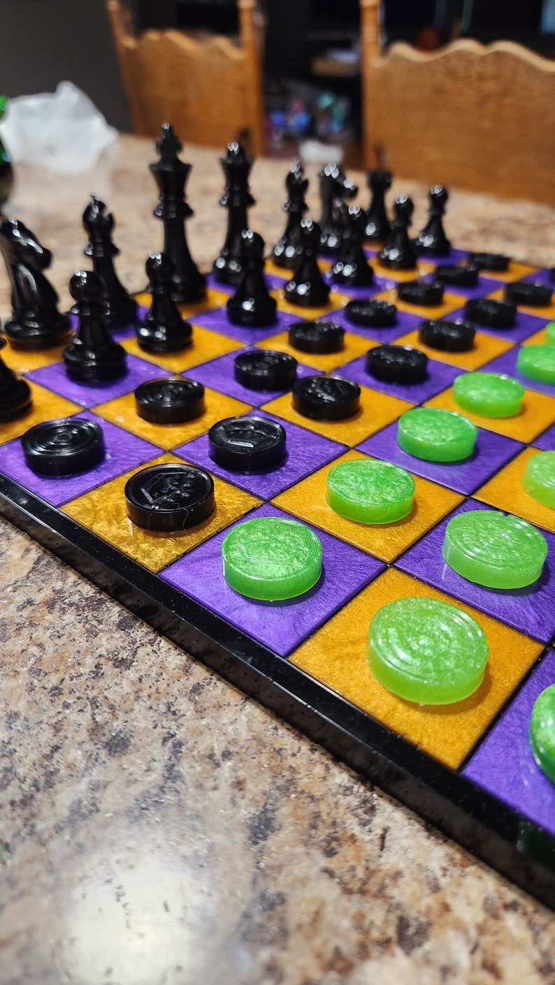 Custom Chess/checkers Board - Etsy
