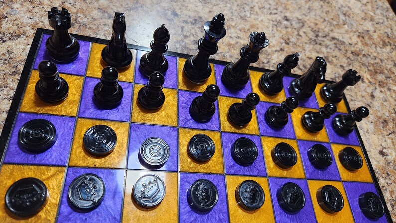 Custom Chess/checkers Board - Etsy