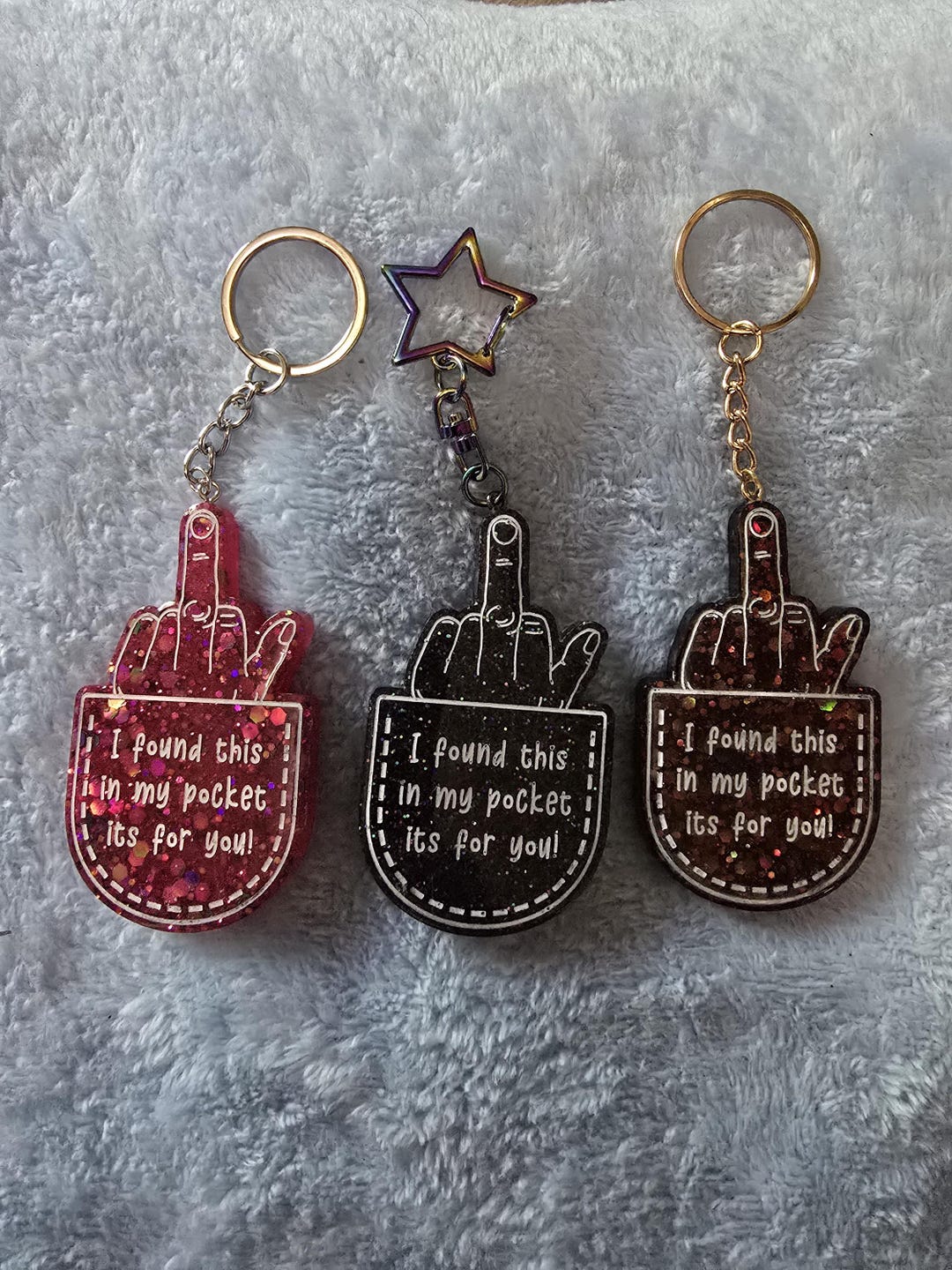 Middle Finger Keychains - Etsy
