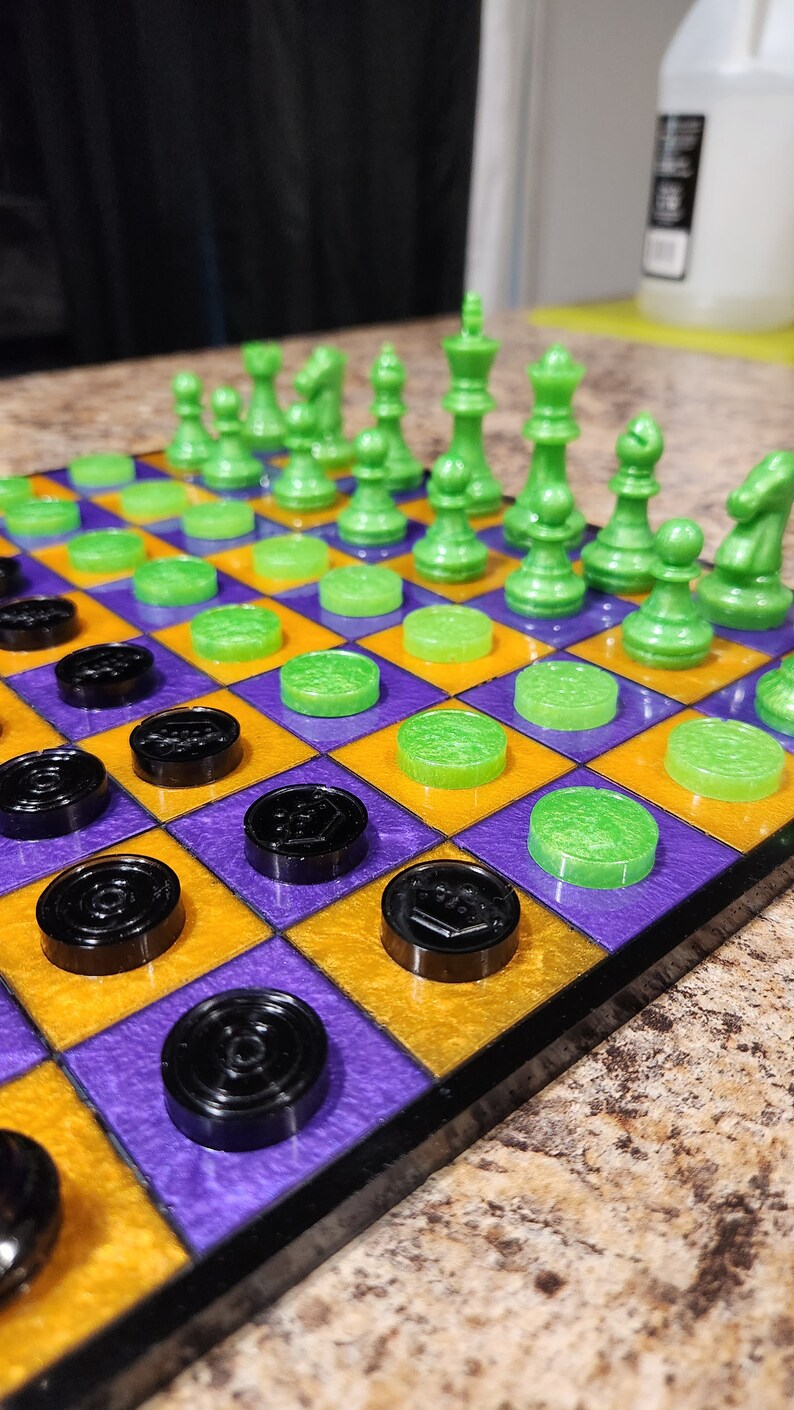 Custom Chess/checkers Board - Etsy