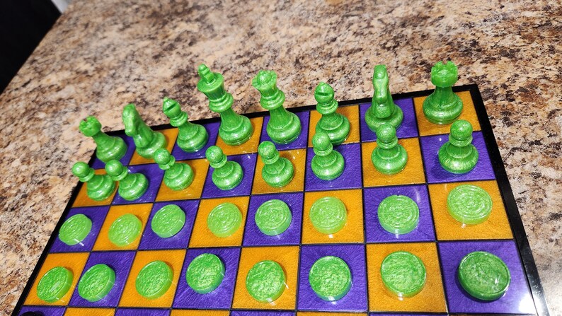 Custom Chess/checkers Board - Etsy