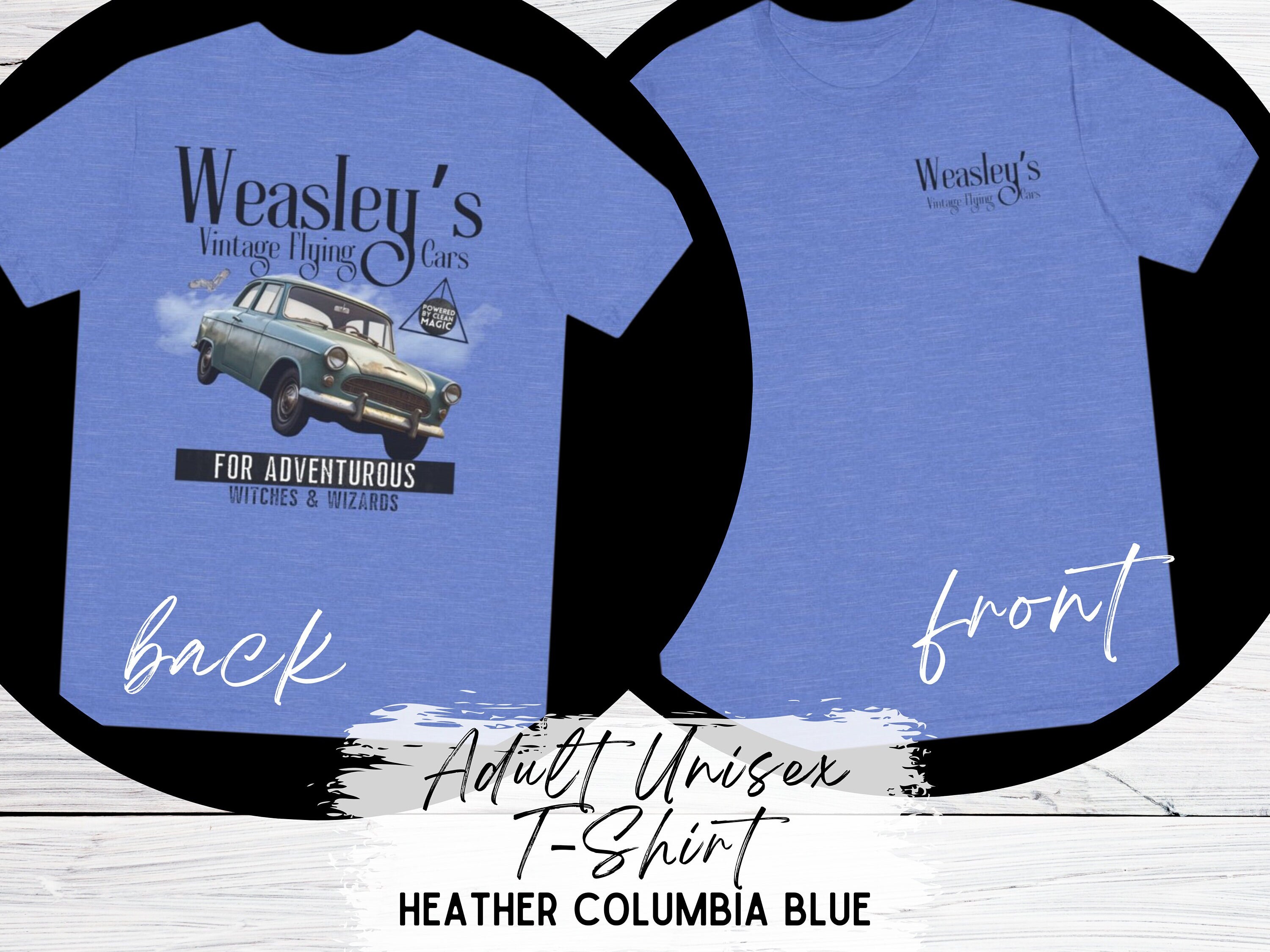 Weasley's Vintage Flying Car Shirt, Potterhead Hoodies, Magical HP ...