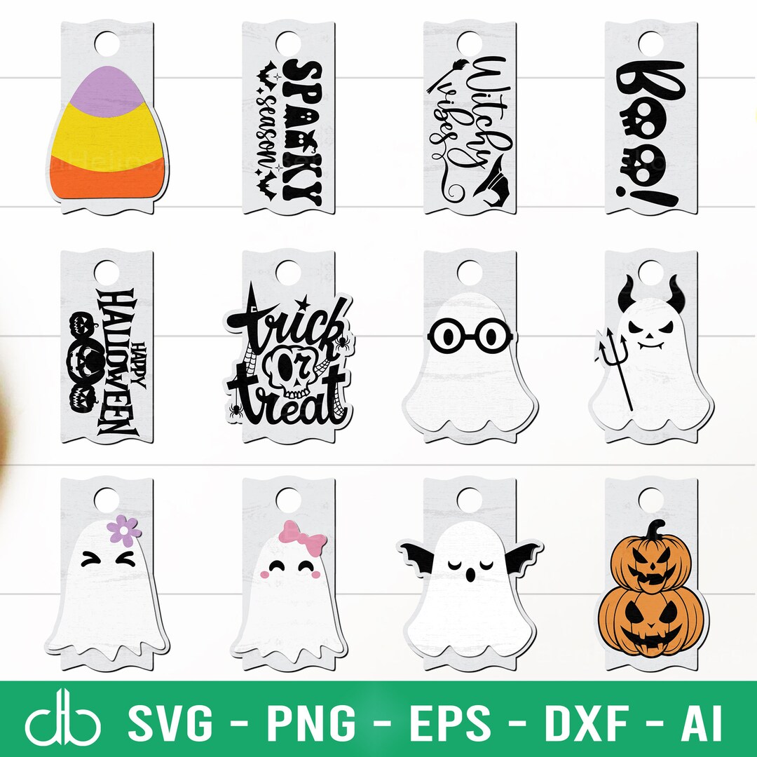 Cute Ghost Halloween Tumbler Topper SVG Bundle, Halloween Ghost Stanley ...