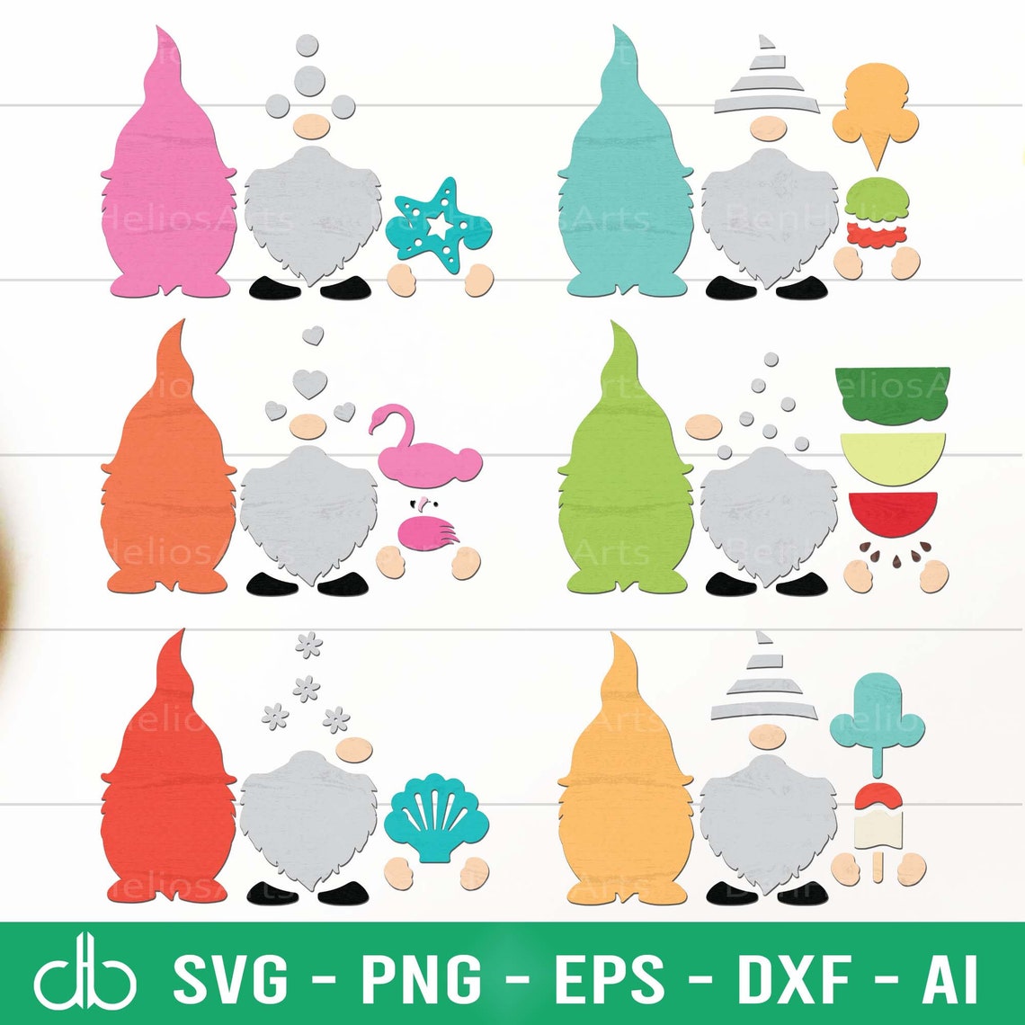 Summer Gnome Bundle SVG, Summer Gnomes SVG, Summer Gnome Ornaments SVG ...