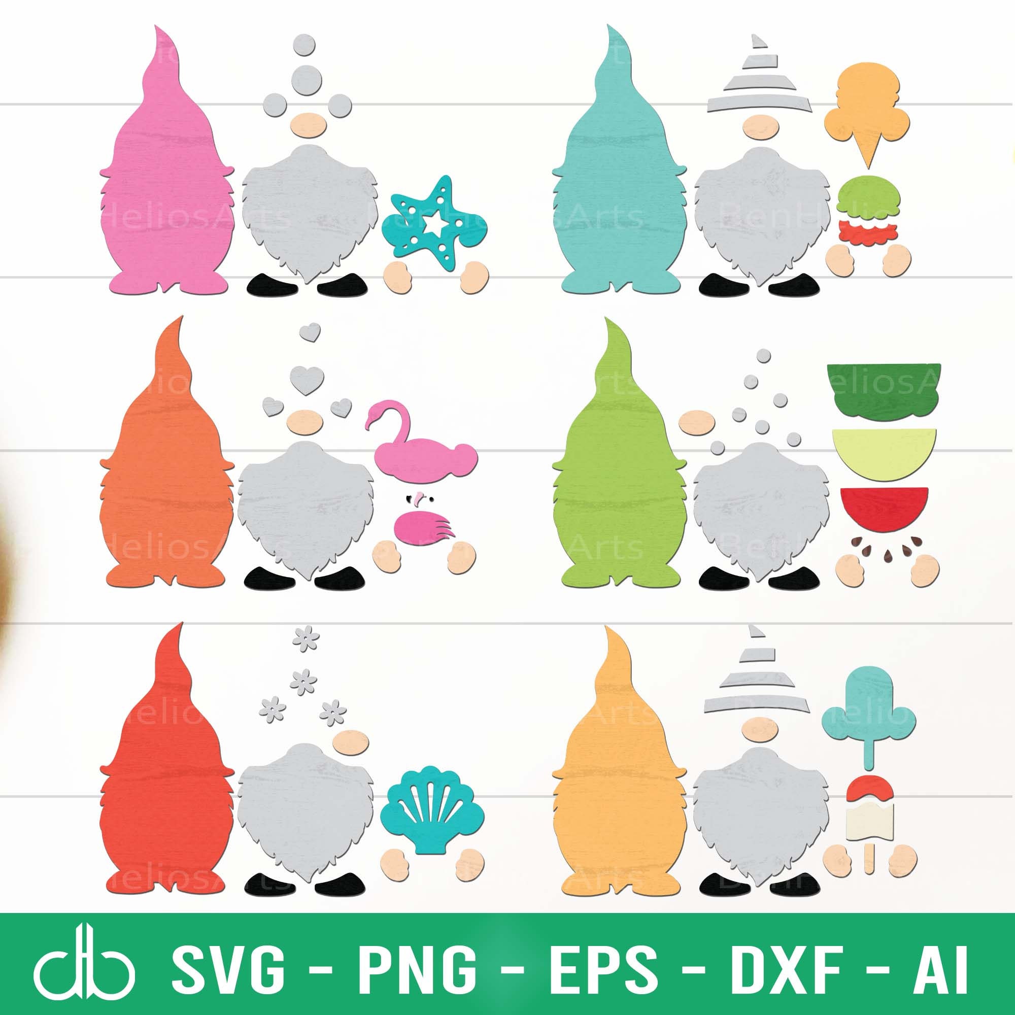 Summer Gnome Bundle SVG, Summer Gnomes SVG, Summer Gnome Ornaments SVG ...