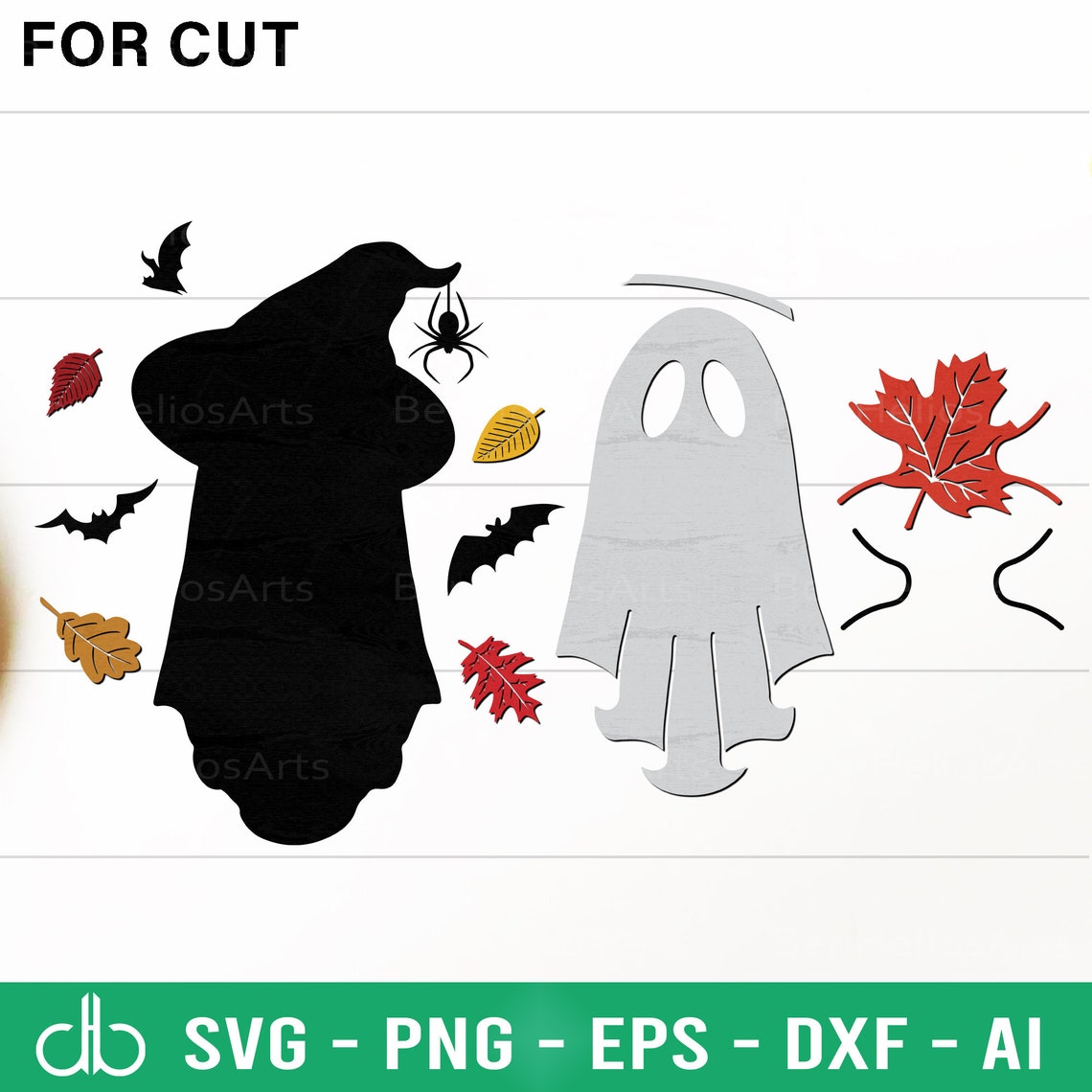 Ghost Holding Leaf SVG, Ghost Leaf SVG, Autumn Ghost SVG, Fall Ghost ...
