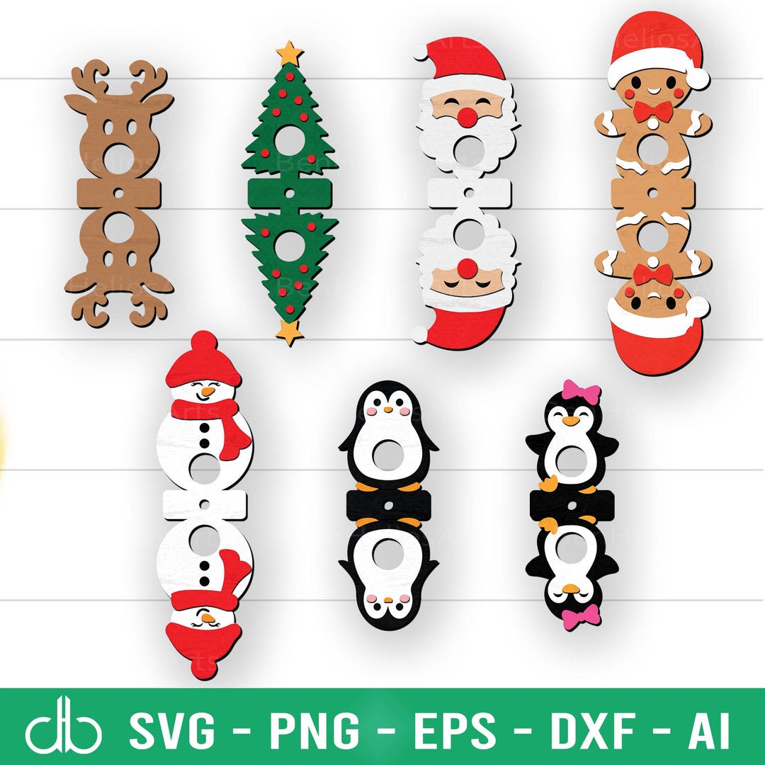 Christmas Lollipop Holder SVG Bundle, Lollipop Holders SVG, Candy ...