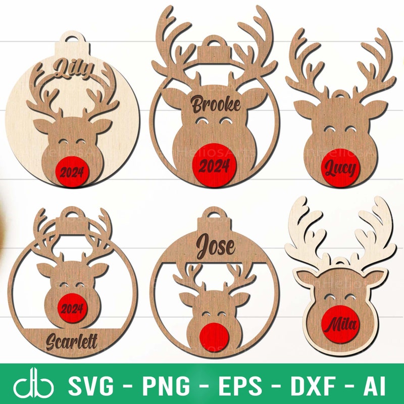 Reindeer Names Svg - Etsy