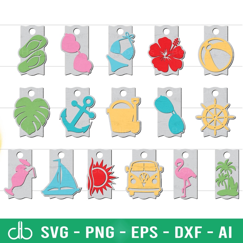 Summer Tumbler Topper SVG Bundle, Beach Stanley Topper SVG, 40oz 30oz ...